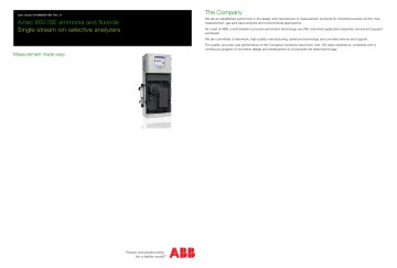 Aztec 600 ISE ammonia, ion-selective analyzer Aztec 600 ISE fluoride ...