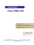 Power PMAC IDE User Manual - Delta Tau | Manualzz