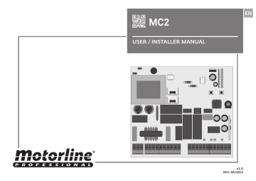 Motorline MC2 User / Installer Manual | Manualzz