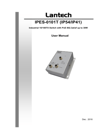 Lantech IPES-0101T User Manual | Manualzz
