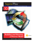 Introduction au logiciel de simulation ASPEN-Plus | Manualzz