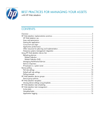 HP Web Jetadmin Software - Guía de instalación, Guía del propietario ...
