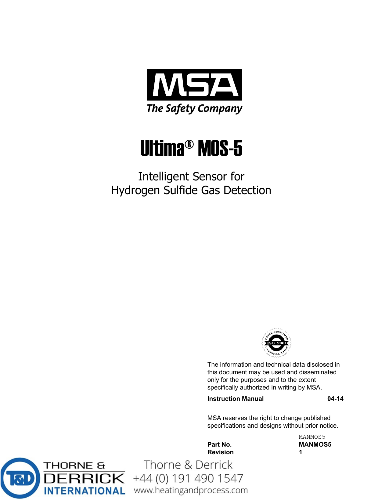MSA General Monitors S4000TH Instruction manual | Manualzz