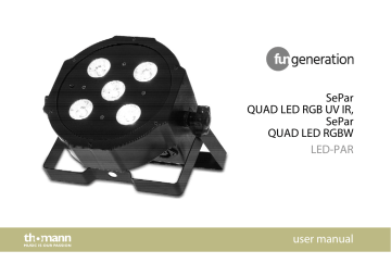 LED PAR SePar QUAD LED RGB UV IR, LED PAR SePar QUAD LED RGBW User ...
