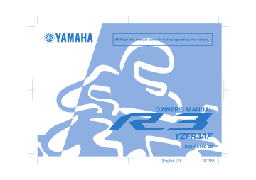 Yamaha YZF R3AF Owner's Manual | Manualzz