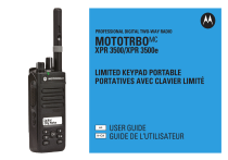 MOTOTRBO XPR 3500, XPR 3500e User Guide | Manualzz