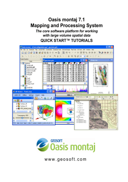 Geosoft Oasis montaj - Manual, How To Guide