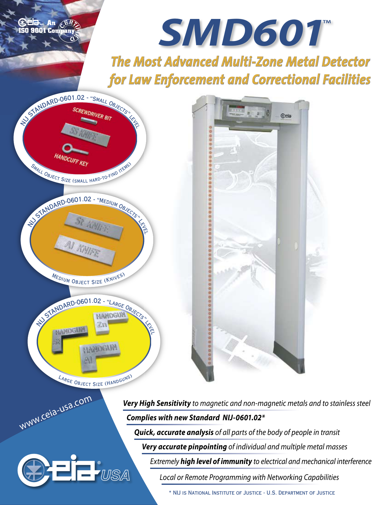 CEIA SMD601 Plus Multi-Zone Walk Through Metal Detector, 45% OFF
