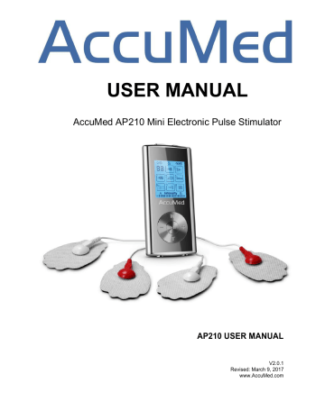 AccuMed AP210 Mini Electronic Pulse Stimulator User Manual | Manualzz