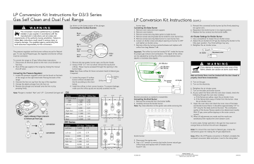 LP/Propane Conversion Kit | Manualzz