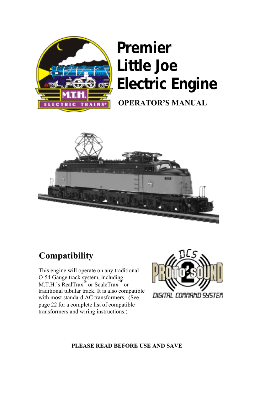 MTH 20-5545-1 Operating Instructions | Manualzz