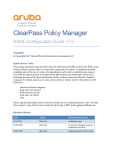 ClearPass Policy Manager SAML Configuration Guide v1.5 | Manualzz
