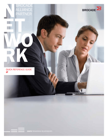 Brocade Network Switch Quick Reference Guide | Manualzz