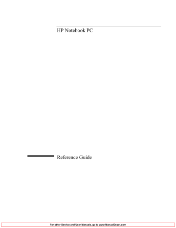HP Notebook PC Reference Guide | Manualzz
