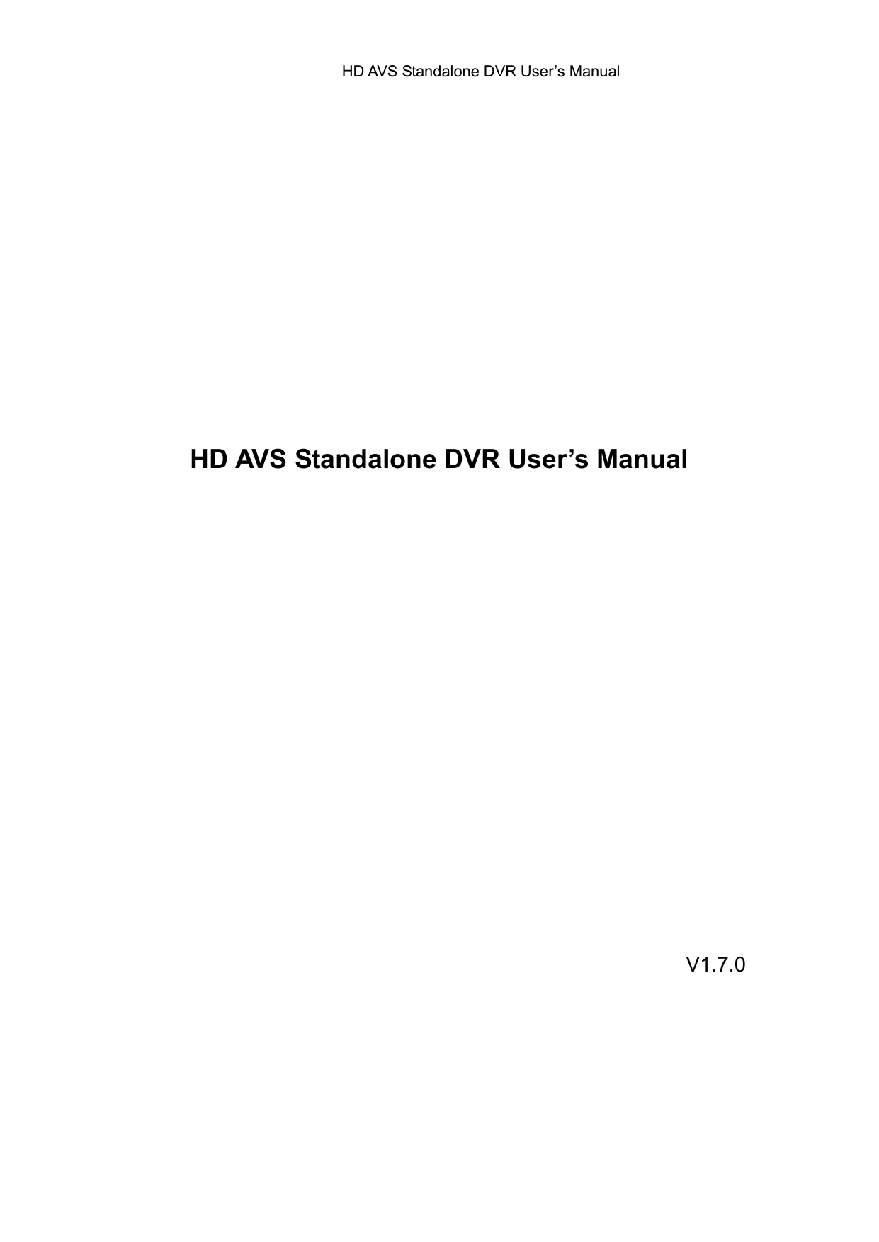 IC Realtime AVR-832S 32 Channel 2U Pentabrid HD-AVS DVR Owner's Manual ...