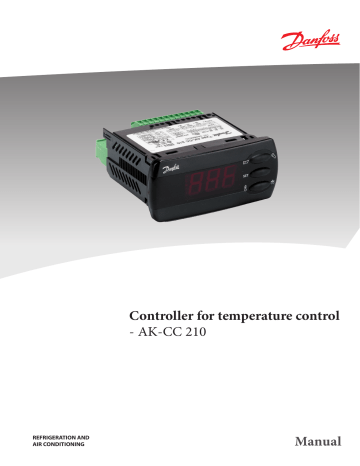Temperature Controller AK-CC 210 Manual | Manualzz