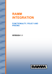 Logging in to RAMM. RAMM Software Limited RAMM | Manualzz