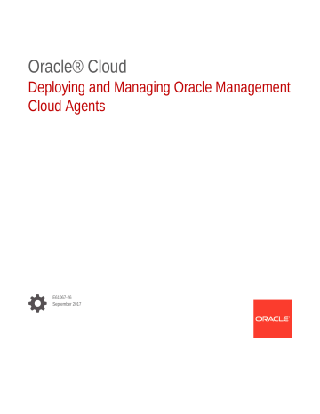 Oracle Management Cloud Agents User Manual | Manualzz