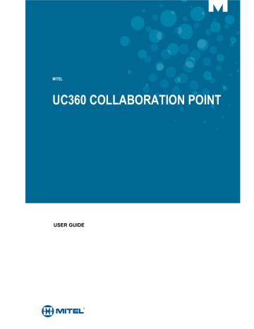 Mitel Collaboration Point UC360 User Guide | Manualzz