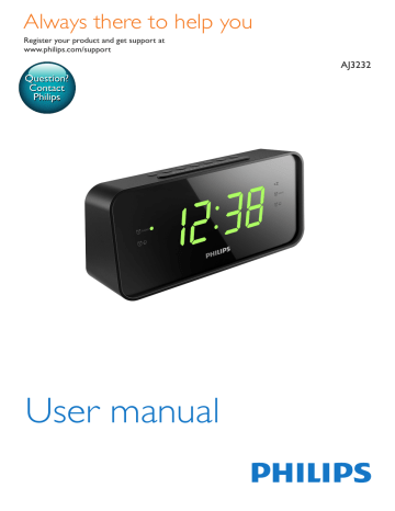 Philips AJ3232 Alarm Clock User Manual | Manualzz