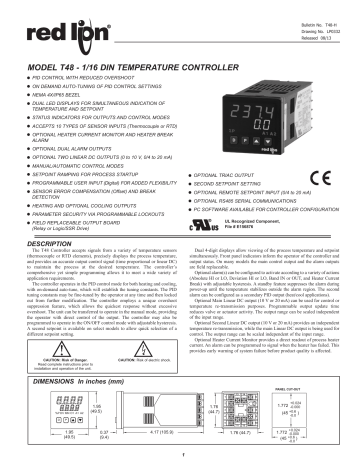 Redlion T48 manual | Manualzz
