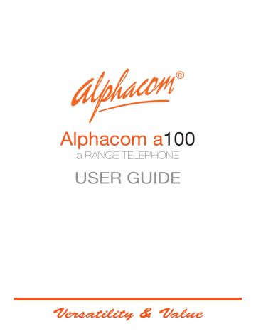 Alphacom a100 User Guide | Manualzz