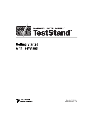 TestStand User Manual: Getting Started | Manualzz