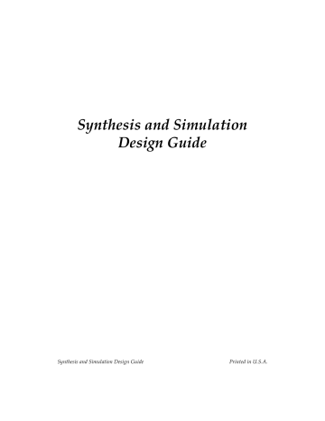 Xilinx FPGA Synthesis and Simulation Design Guide | Manualzz
