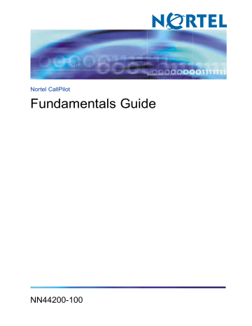 CallPilot Fundamentals Guide | Manualzz