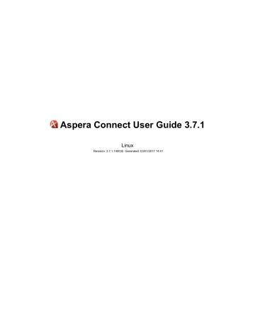 Aspera Connect 3.7.1 User Guide - Linux | Manualzz