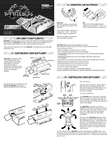 Hasbro Battlebots Pro Series Biohazard Instructions | Manualzz