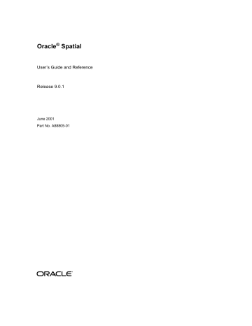Oracle Spatial 9.0 1 User’s Guide and Reference | Manualzz