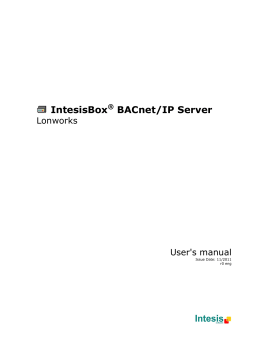 Intesis IBOX-BAC-LON - User manual, Installation manual