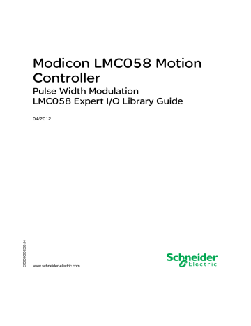 Modicon LMC058 Expert I/O User Guide | Manualzz
