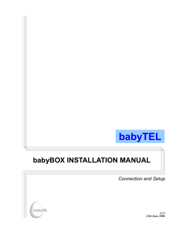 babyBOX Installation Manual - babyTEL | Manualzz