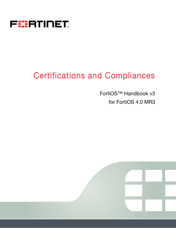 FortiGate Handbook: Certifications and Compliances | Manualzz