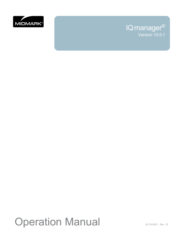 Midmark IQmanager 10.0.1 Operation Manual | Manualzz