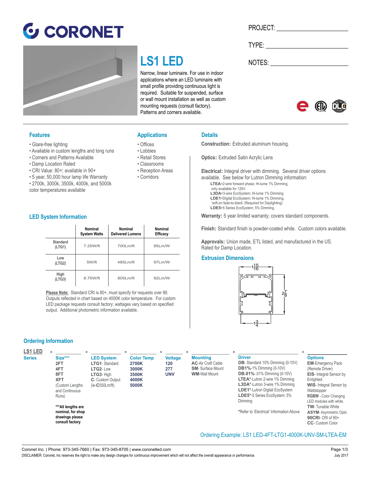 Coronet Lighting Loop Led | Shelly Lighting