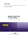 PSCAD User's Guide - Power Systems Computer Aided Design | Manualzz