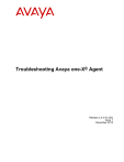 Avaya one-X Agent 2.5.4 (H.323) Troubleshooting Guide | Manualzz