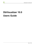 DbVisualizer 10.0 Users Guide | Manualzz