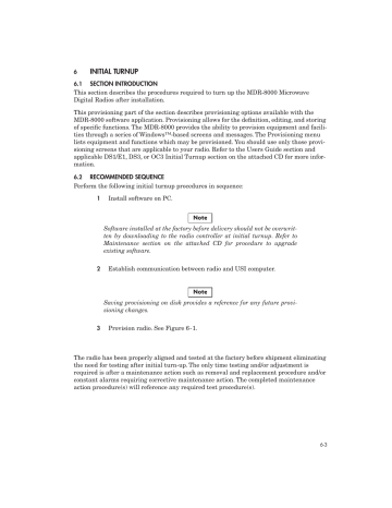 Microwave Digital Radio MDR-8000 Installation Guide | Manualzz