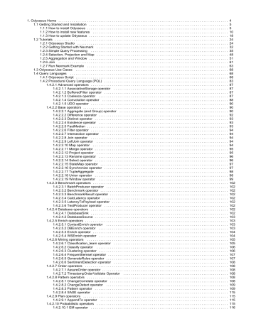 Odysseus Data Stream Management Framework Documentation | Manualzz