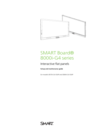 SMART Technologies Board 8000i-G4 Quick Reference Guide | Manualzz