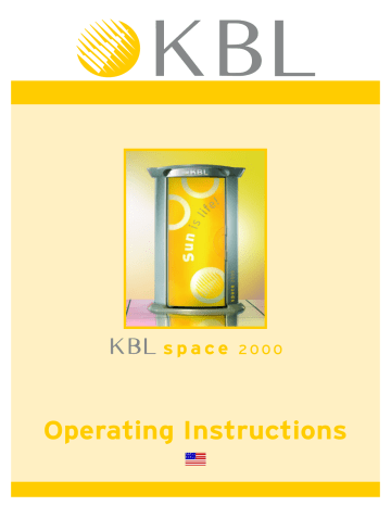 KBL space 2000 Operating Instructions | Manualzz