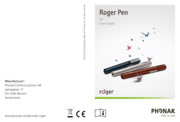 Roger Pen User Guide | Manualzz