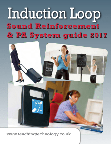 Induction Loop SigNET portable induction loop, PDA Pro-Range DLR Guide ...