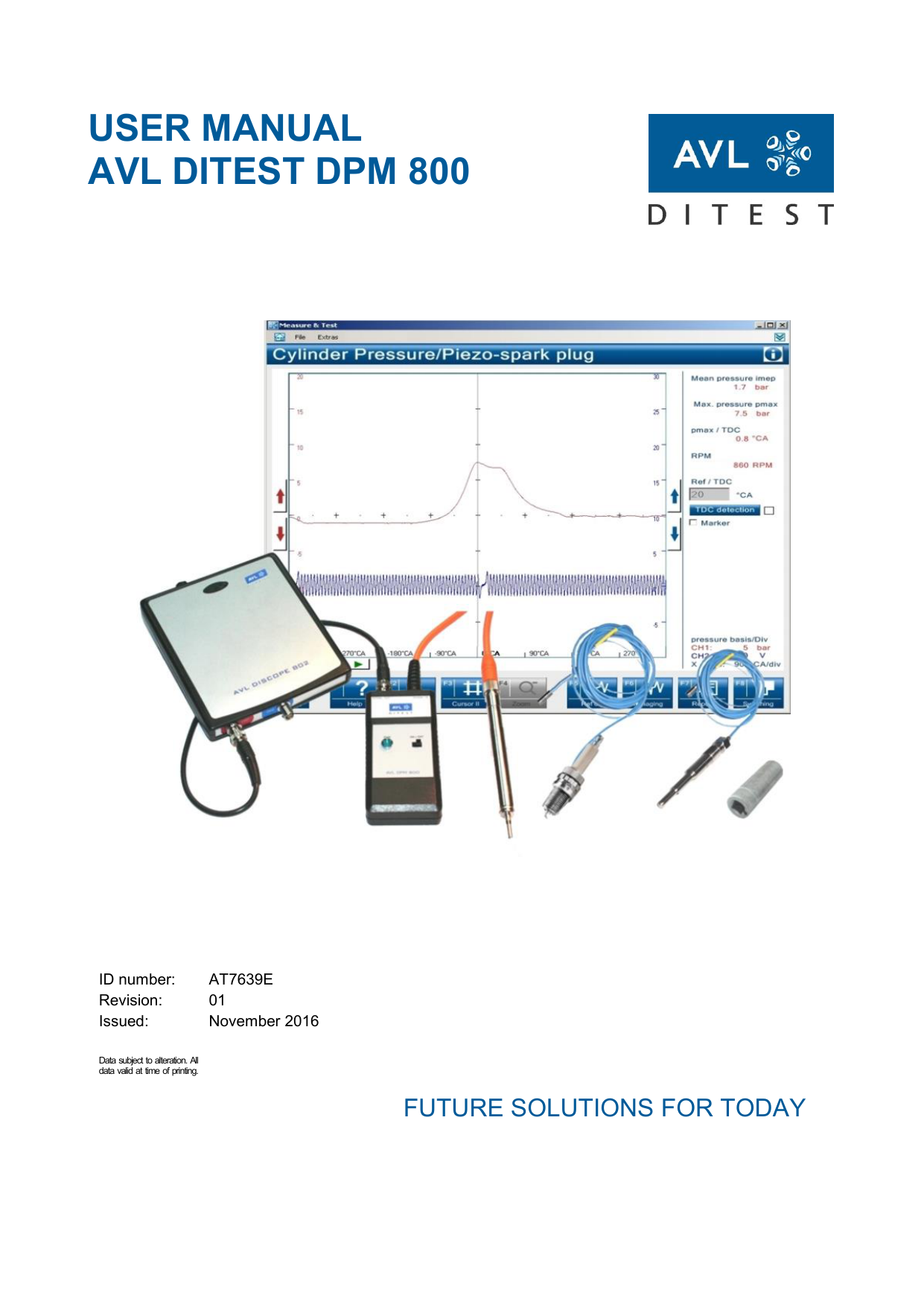 AVL DITEST DPM 800 User manual | Manualzz