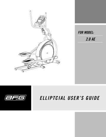 AFG 2.0 AE Elliptical User's Guide | Manualzz