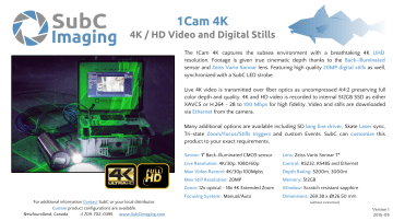 1Cam 4K User Manual - SubC Imaging | Manualzz